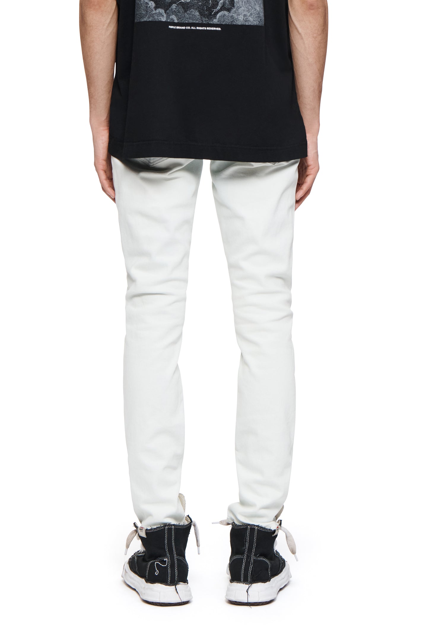 P001 Vintage Knee Blowout - Light Indigo – PURPLE BRAND