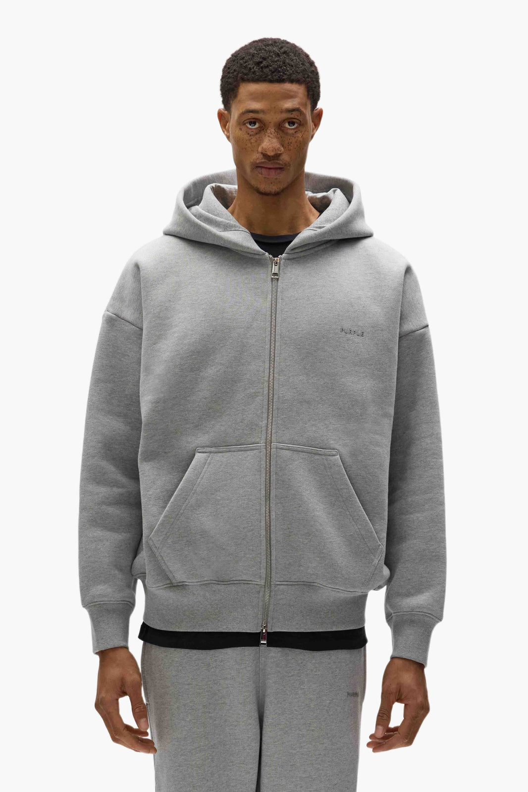 Basic Zip-Up Hoodie – PURPLE BRAND